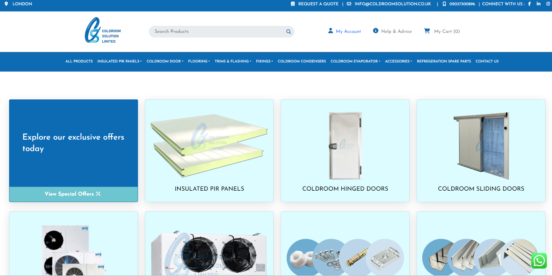 Rivacold Wall Mounted Freezer Monoblock Systems Archives - Coldroom Solution